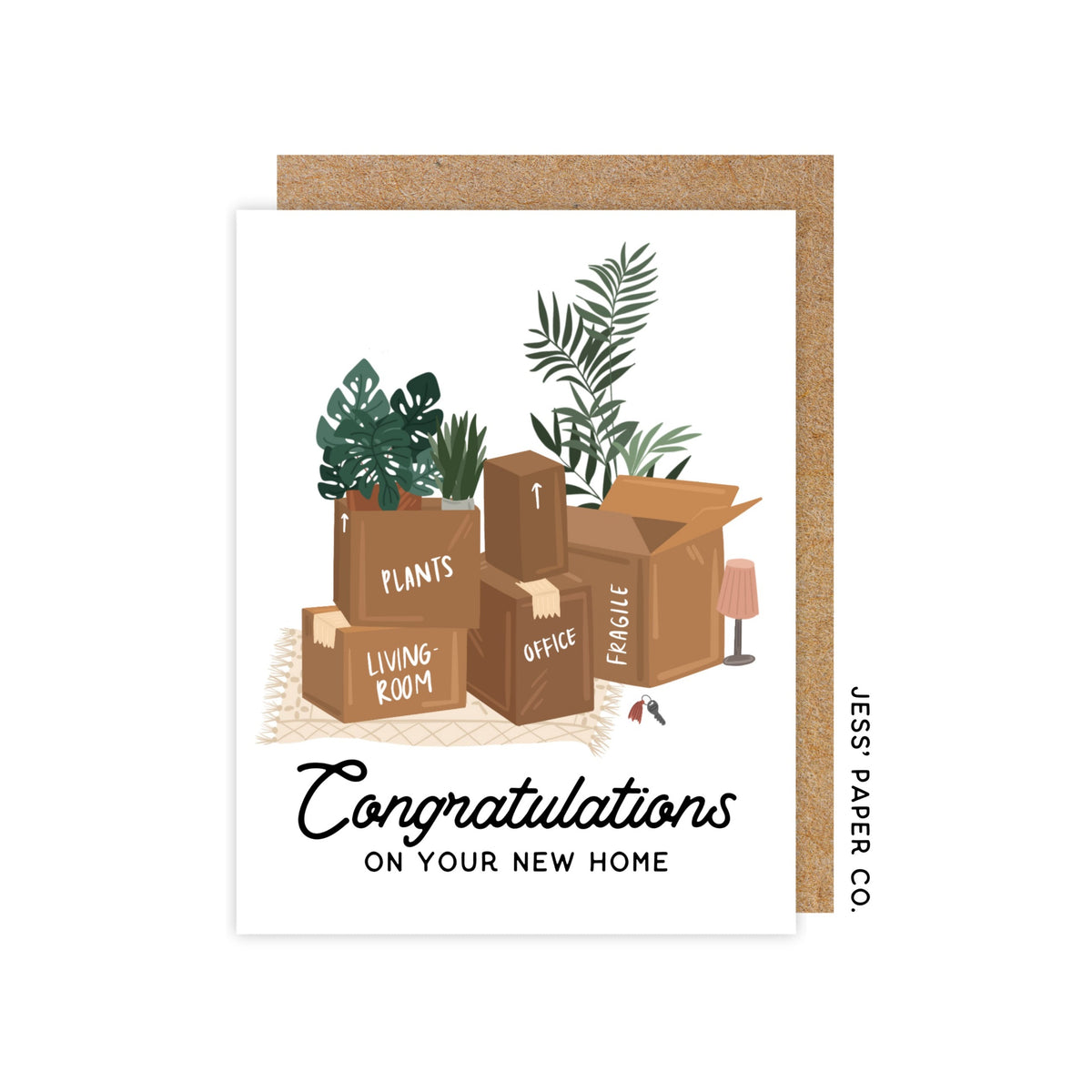 Congratulations Moving Card | Jess' Paper Co.