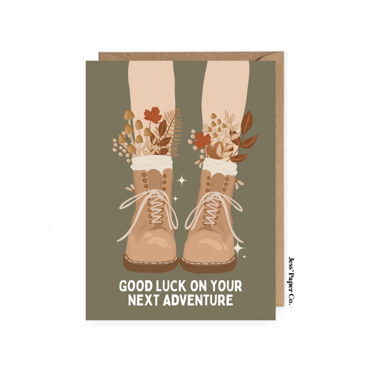 Good Luck on your Next Adventure Card | Jess' Paper Co.