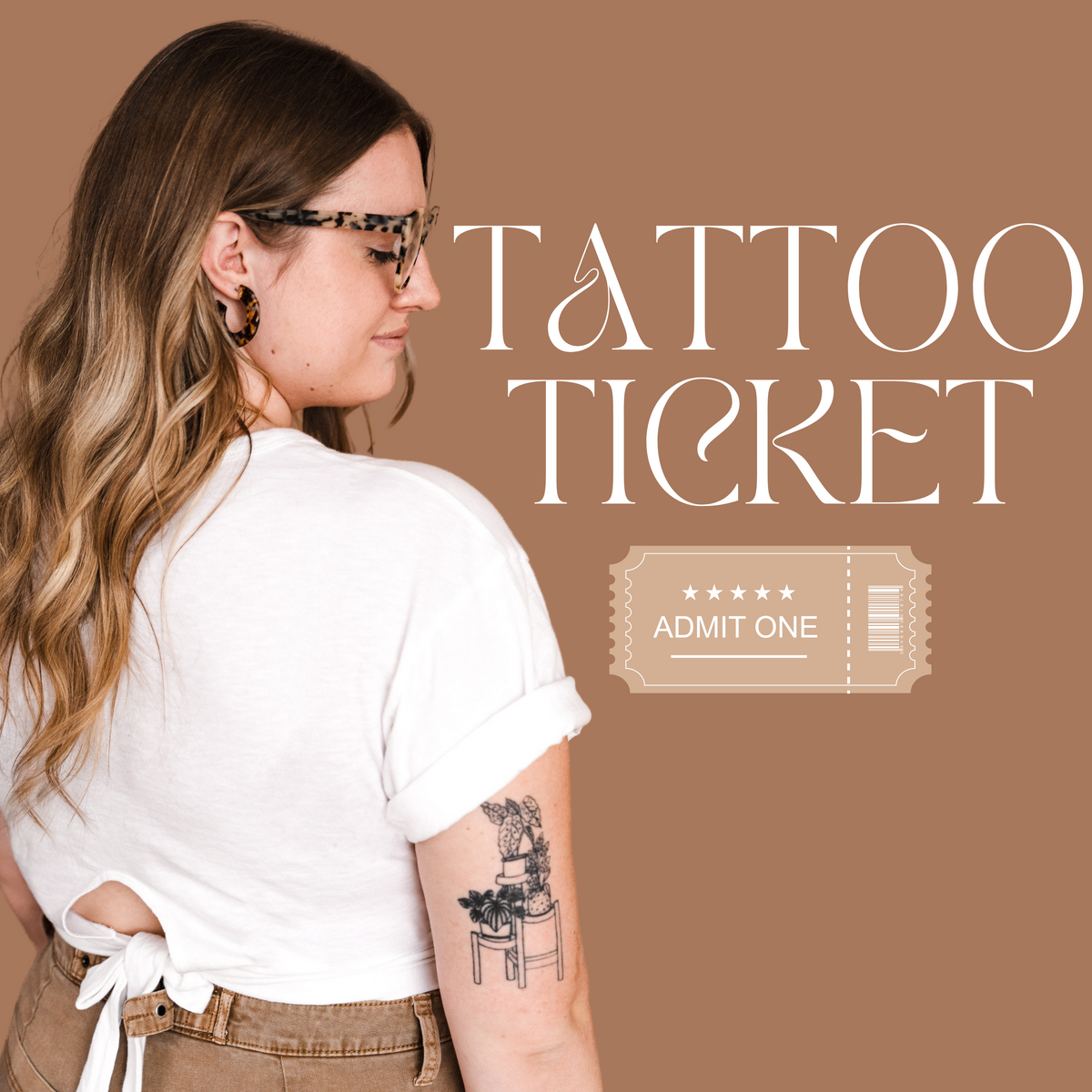 Tattoo Ticket- Admit One | Jess' Paper Co.